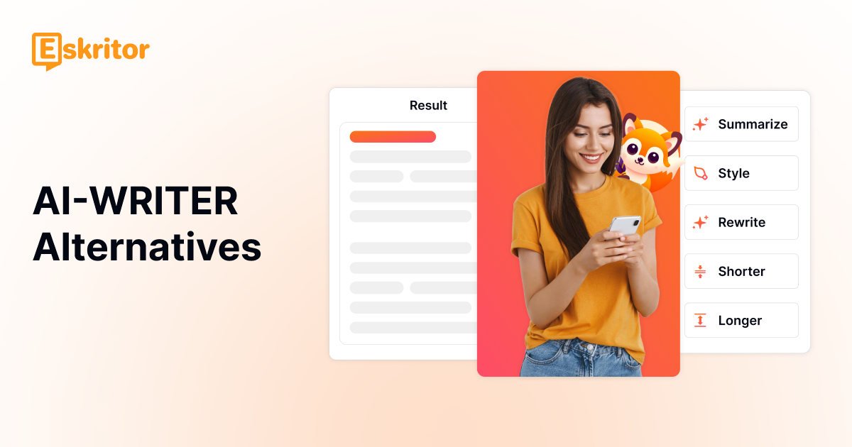 Eskritor: escribe cualquier cosa con la mejor alternativa a AI-Writer